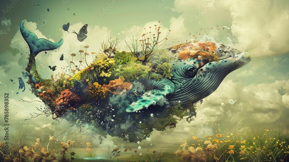 A whimsical take on Earths creatures using natural phenomena to create ...