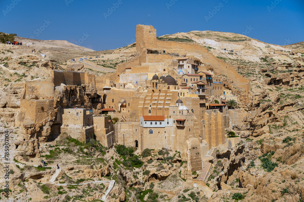 Bethlehem, Palestine: The Greek Orthodox Mar Saba monastery in the ...