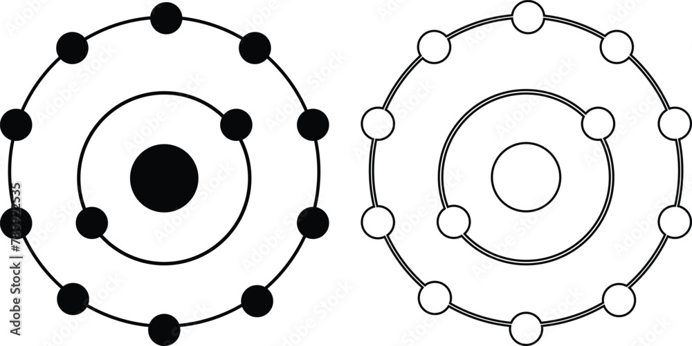 antioxidant black outline badge icon label set isolated vector on ...