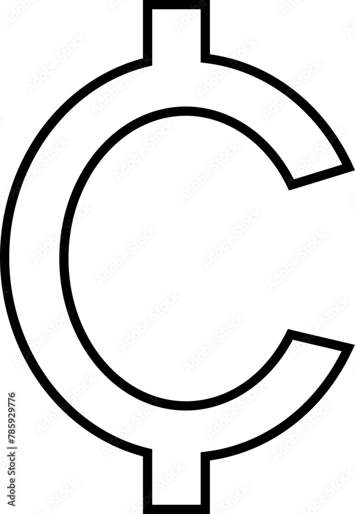 cent sign icon . Element of web icon with one color for mobile concept ...