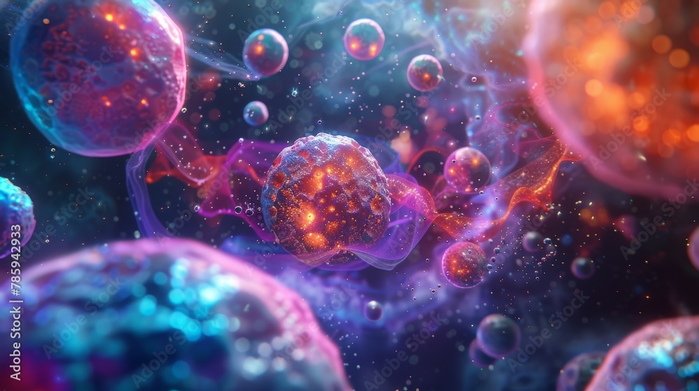 A microscopic world where fundamental particles resemble miniature ...