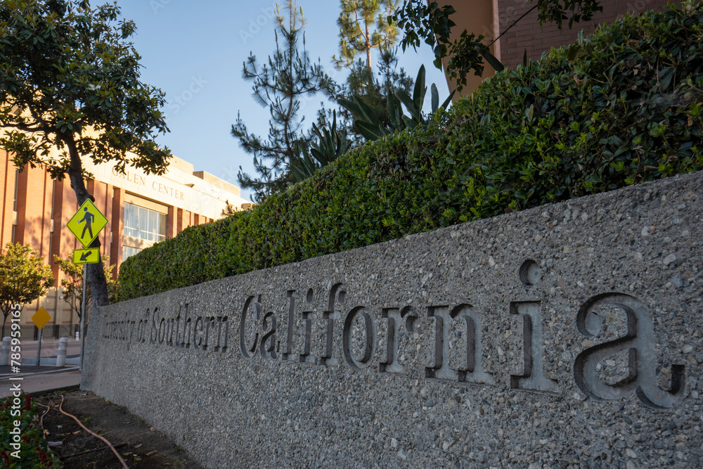 Los Angeles, CA, USA - May 11, 2022: University of Southern California ...
