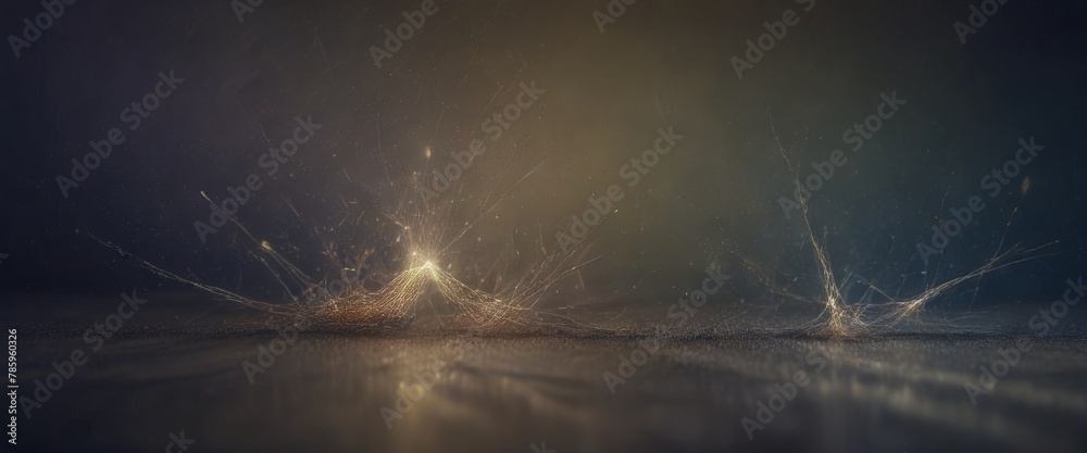 Abstract light effect background with strings of light merging together ...