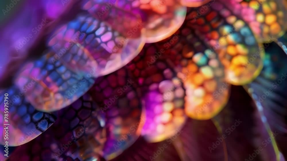 A colorful highresolution image capturing the vibrant patterns and ...