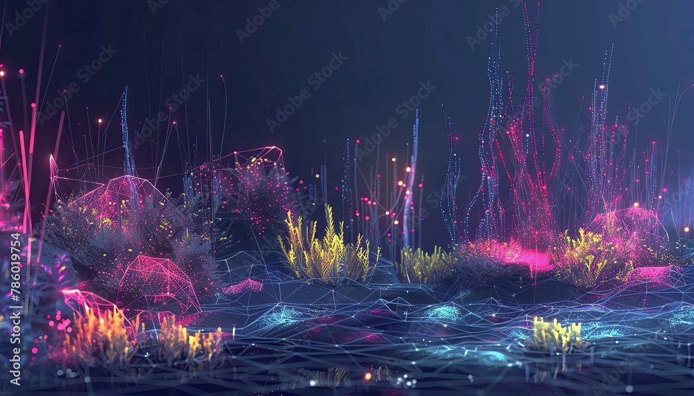 Dive into the depths of an alien underwater world with a unique worms ...