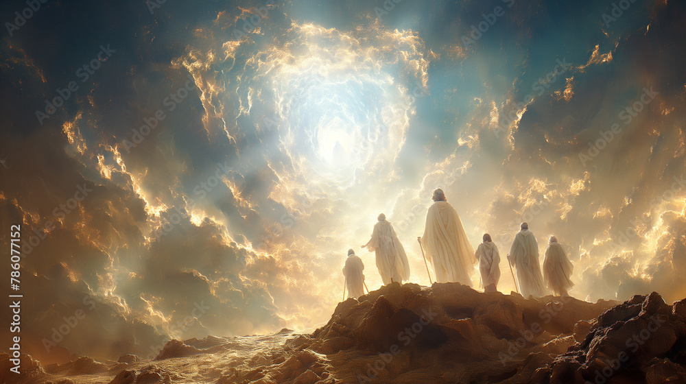 Fotografía The Transfiguration: Upon a mountaintop shrouded in ethereal ...