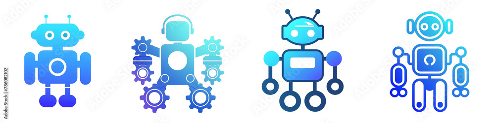 Robotic Process Automation (RPA) clipart collection, symbol, logos ...