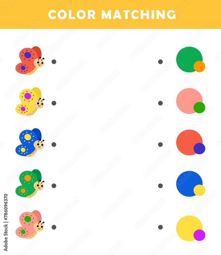 Color matching game for preschool kids. Color Matching Activities for ...