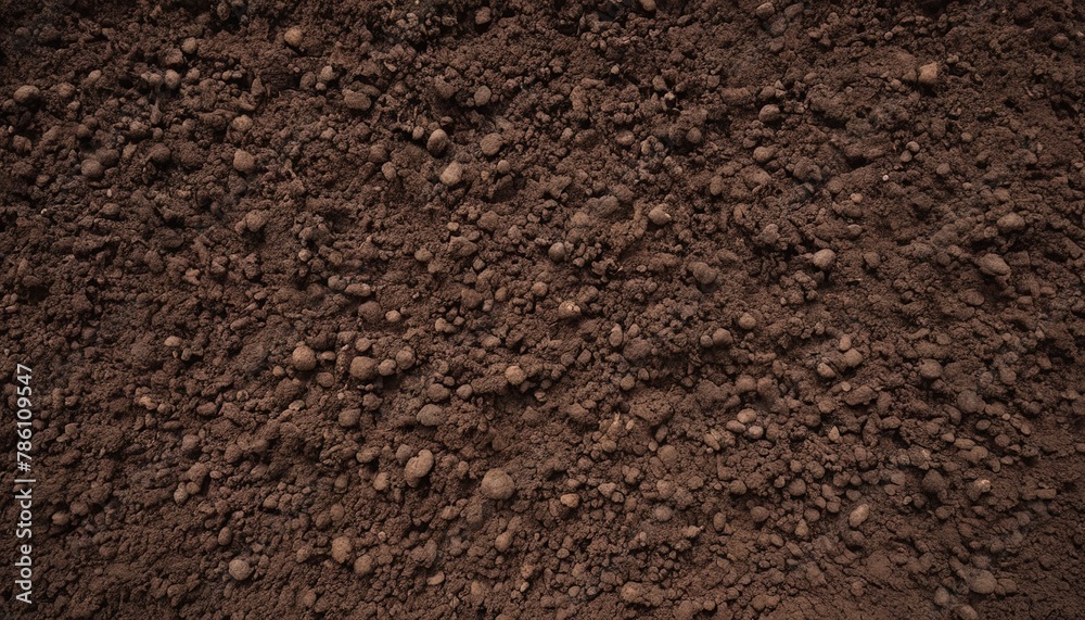 Fertile loam soil suitable for planting, soil texture background. Top ...