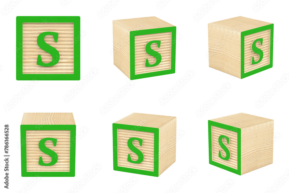 Wooden letters and numbers on transparent background. Letter blocks in ...