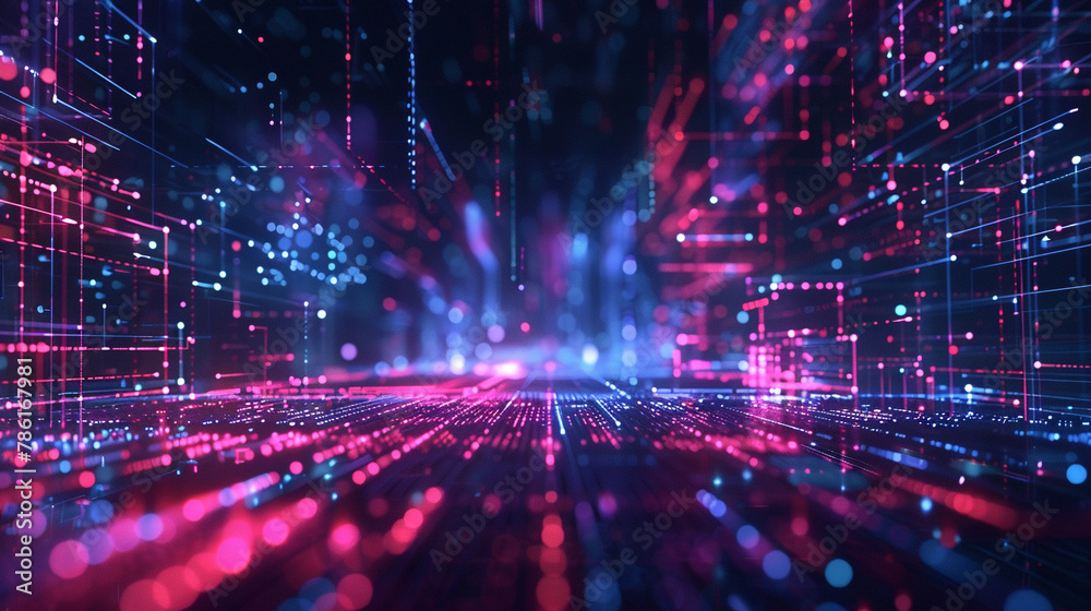 An immersive 3D-animated background featuring a visionary ...