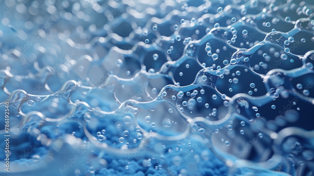 a nanotechnology-enabled water filtration system showing the layers of ...