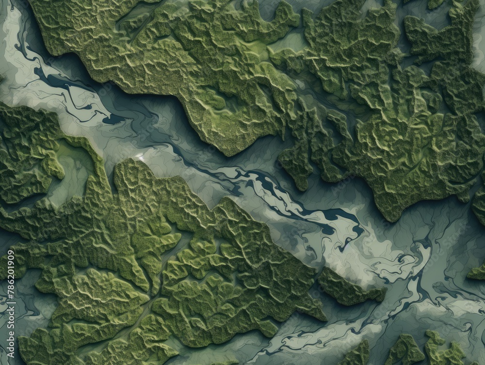 Terrain seamless texture map pattern Stock Illustration | Adobe Stock