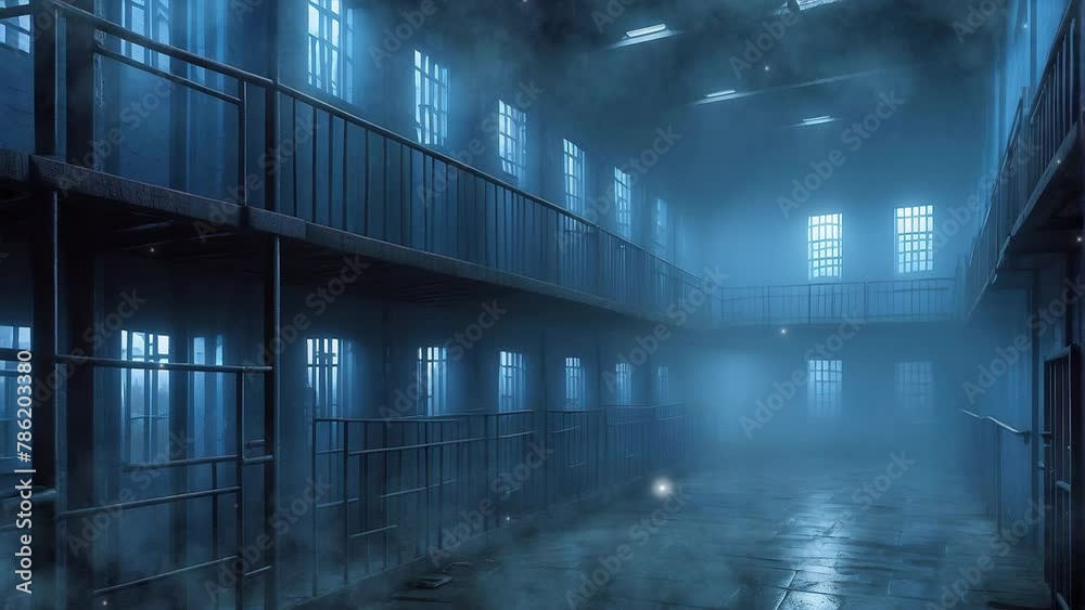Experience the bone-chilling atmosphere of a deserted prison cell ...