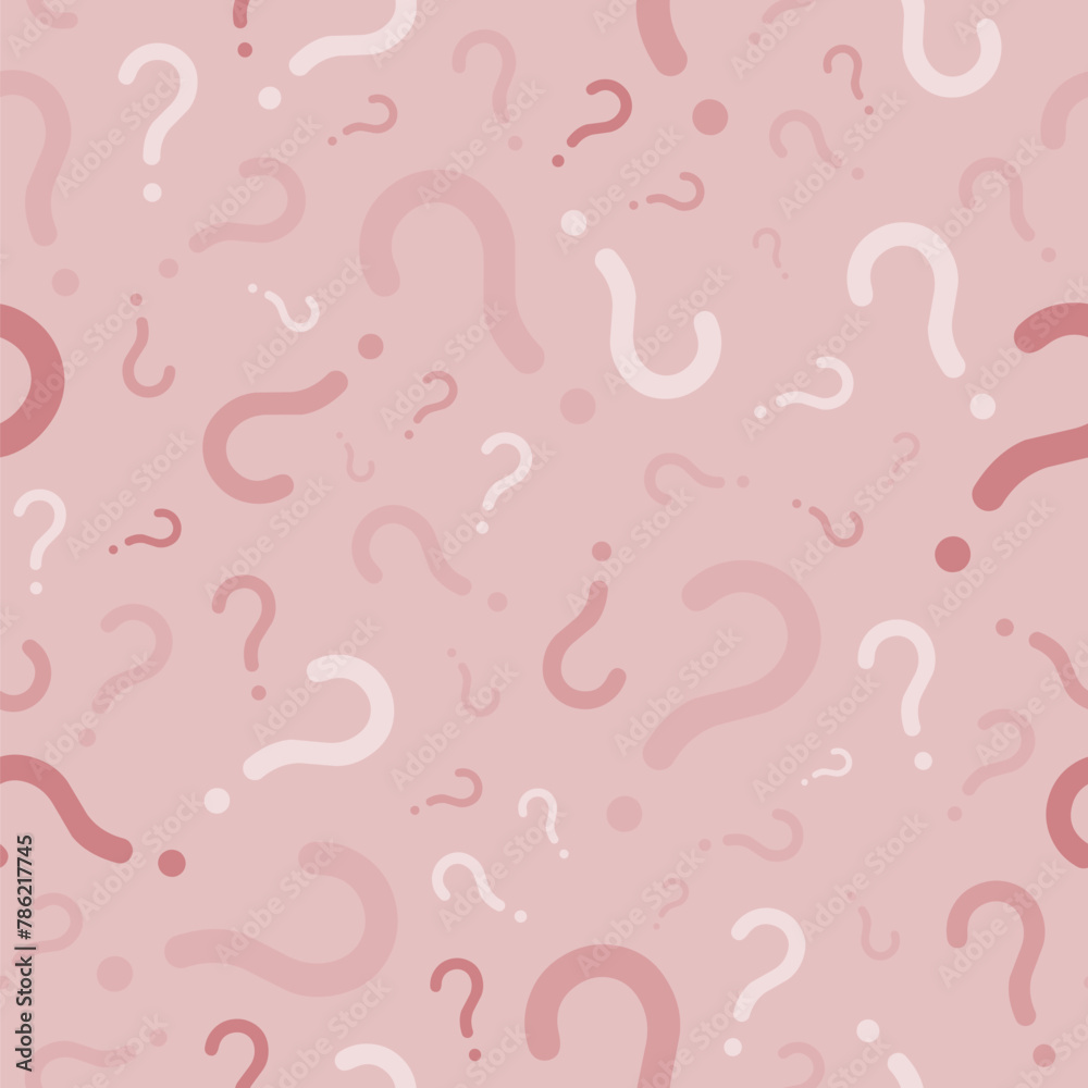 Light red question mark seamless texture Stock Vector | Adobe Stock