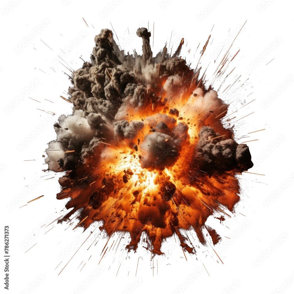 Bomb explosion effect png, transparent background Stock Photo | Adobe Stock