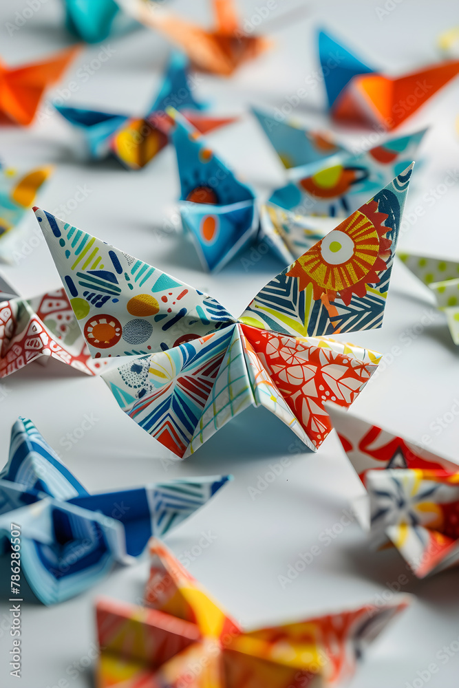 Foto de Step-by-Step Guide to Create a Colorful Origami Butterfly ...