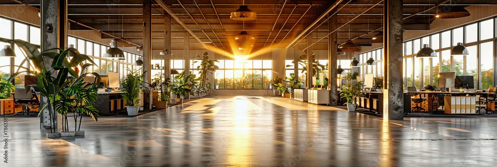 Modern Interior of a Transit Hub with Bright Light and Clean Lines ...
