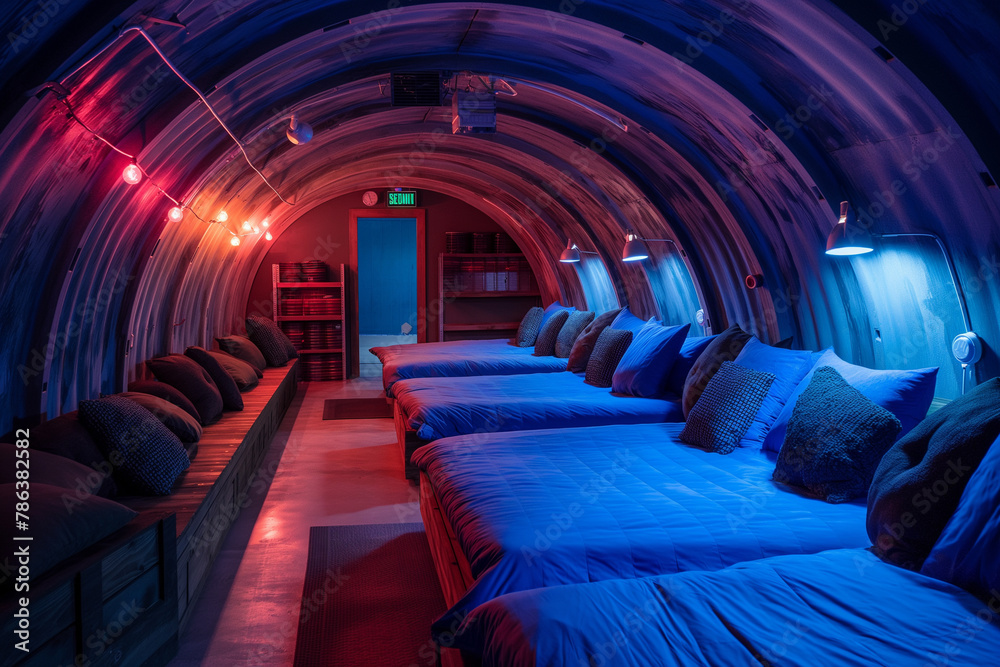 Underground shelter is a state of the art facility, a nuclear doomsday ...