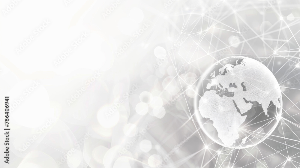 Global procurement connections depicted through a predominantly white ...