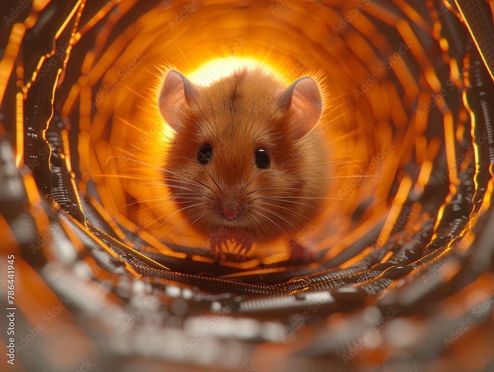 Magnetic Field Mice navigating through a labyrinth of iron filings, fur ...