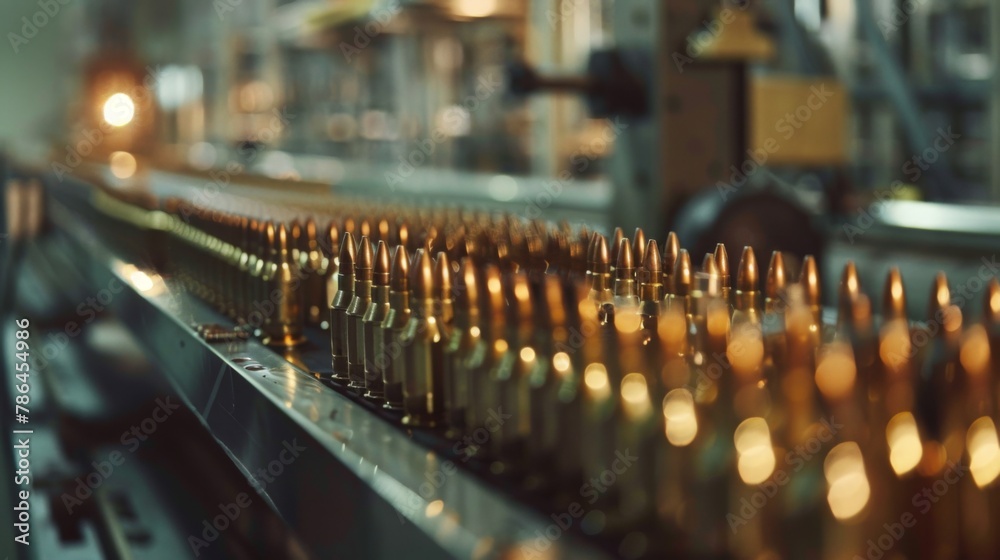 Production of ammunition in an industrial workshop for the production ...
