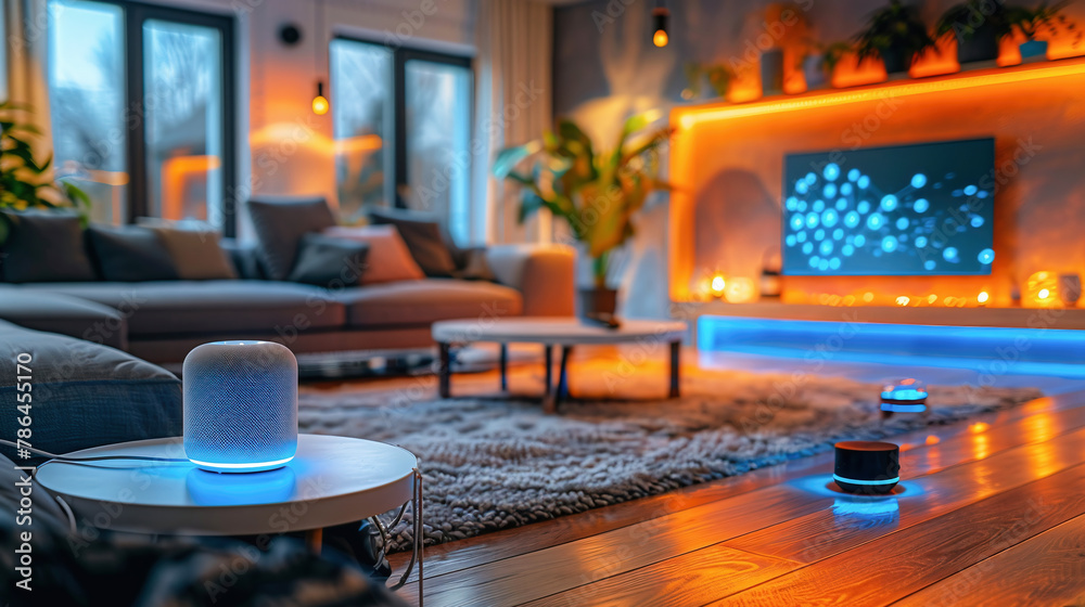 Smart Home voice assistant devices and speakers, virtual assistant, AI ...