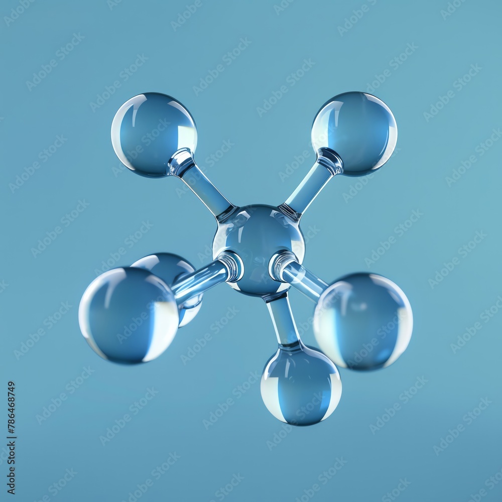 Simplified water molecule diagram, H2O, with oxygen and hydrogen atoms ...