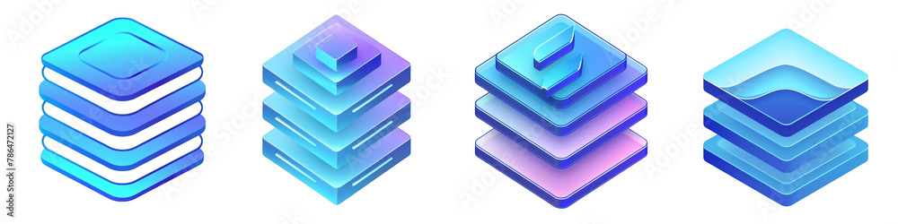 Shared Hosting clipart collection, symbol, logos, icons isolated on ...