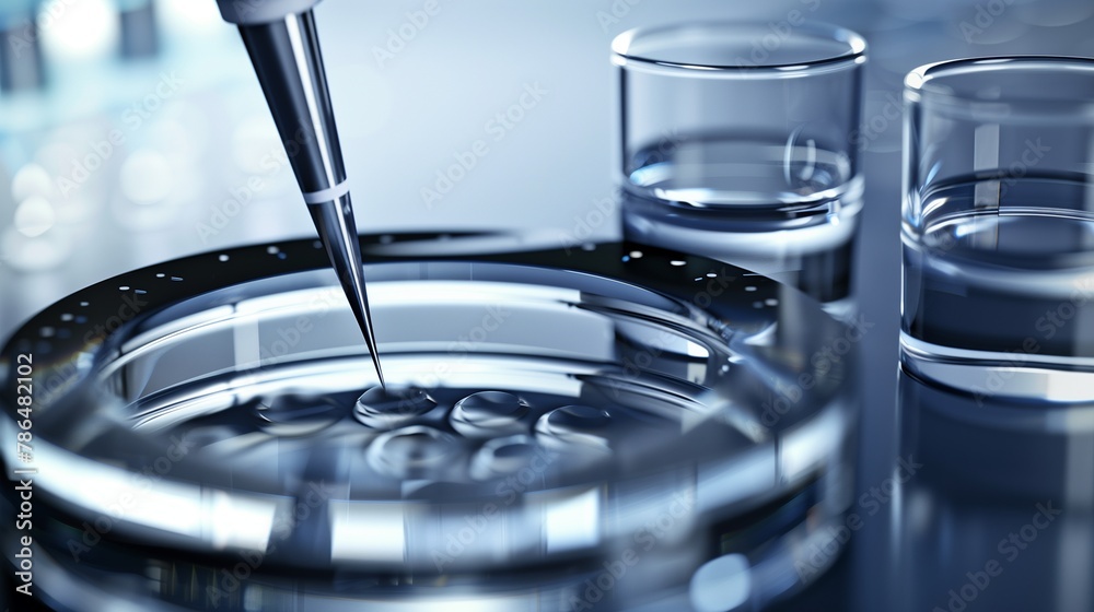 A medical illustration depicting the process of artificial insemination ...