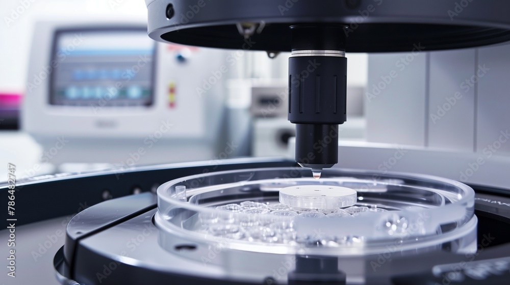 A medical illustration depicting the process of artificial insemination ...