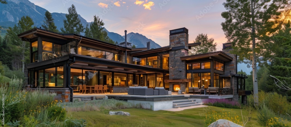 Timber frame construction and natural materials blend seamlessly with ...