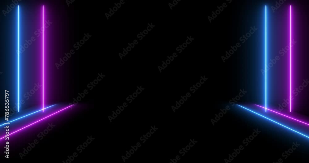 Futuristic Neon Stream Overlay Background for Twitch, YouTube, KICK ...