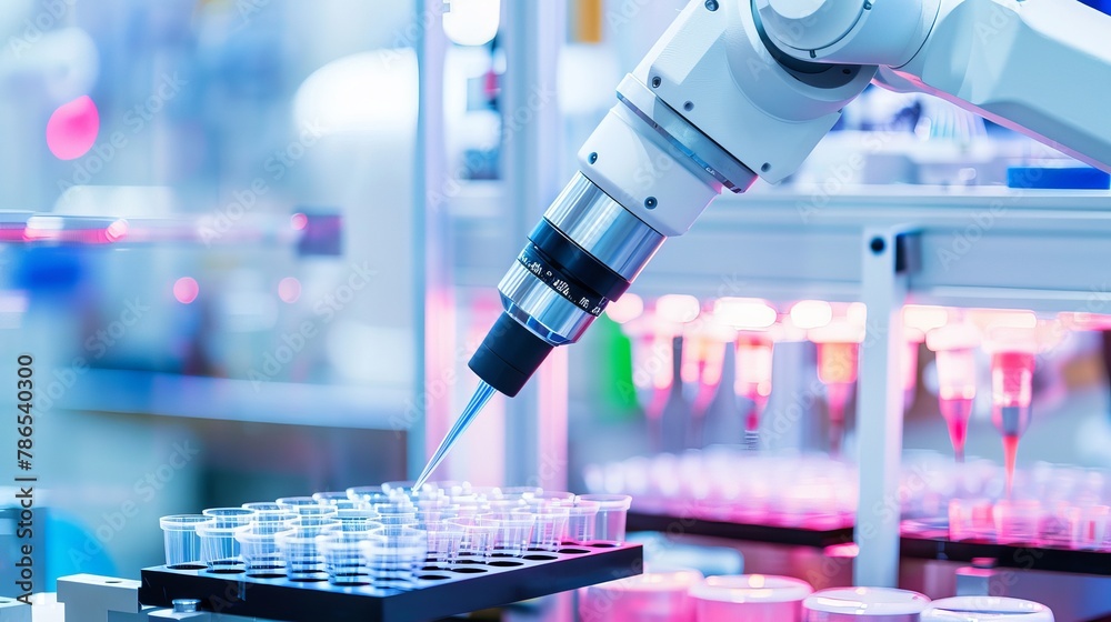 Automated robots efficiently analyze samples in multi-well plates, a ...