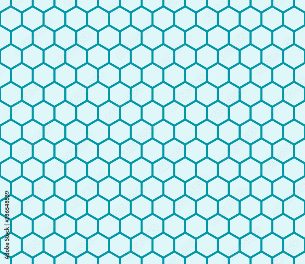 Honeycomb Background. Cyan color on matching background. Plain hexagon grid with bold cells ...