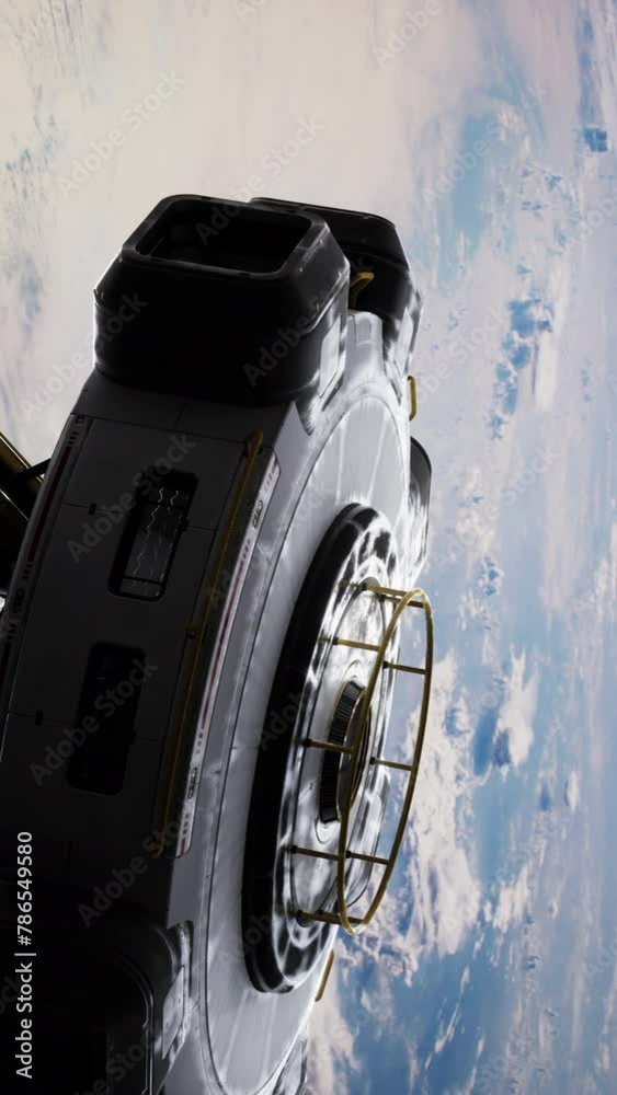 state-of-the-art laboratory built with metal and glass, resembling a ...