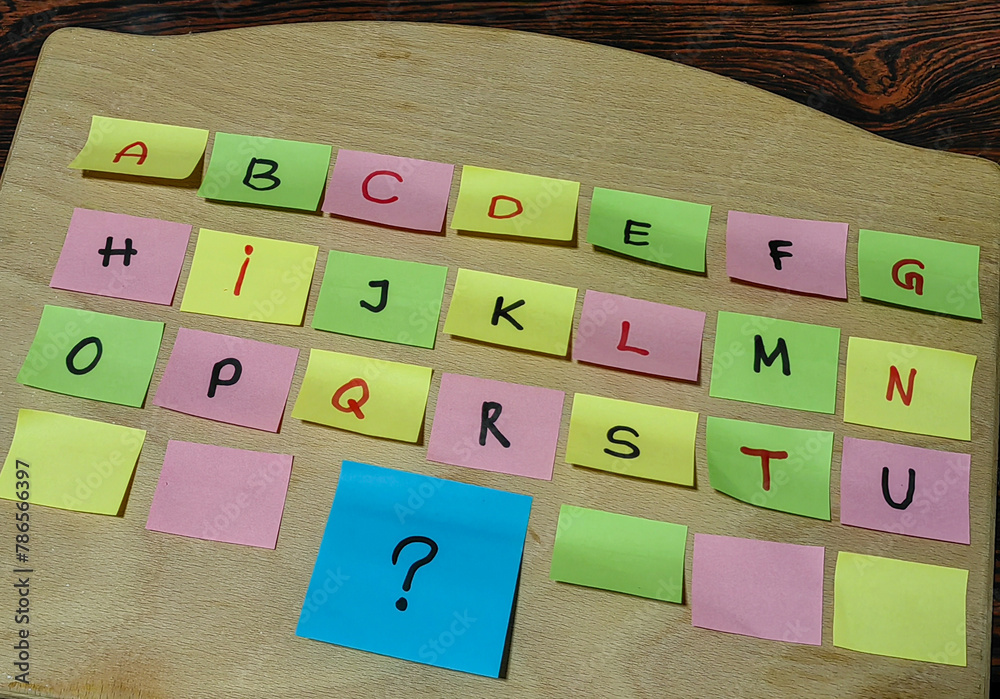 Colorful Missing Letters: Exploring the English Alphabet's Enigmatic ...