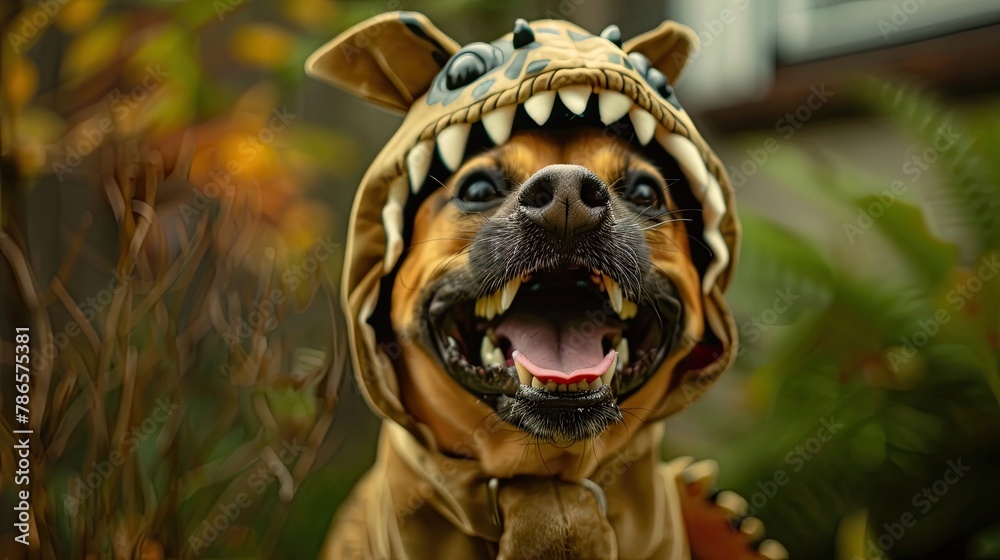 Dog dressed as dinosaur explores world in unusual costume. This pet ...