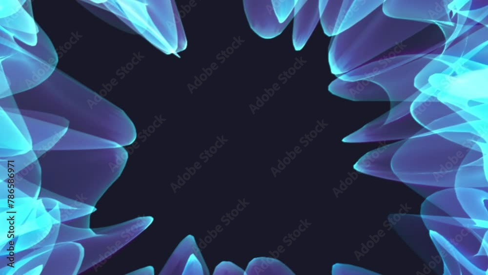 Abstract animated wallpaper on a dark background, showing the beauty of ...