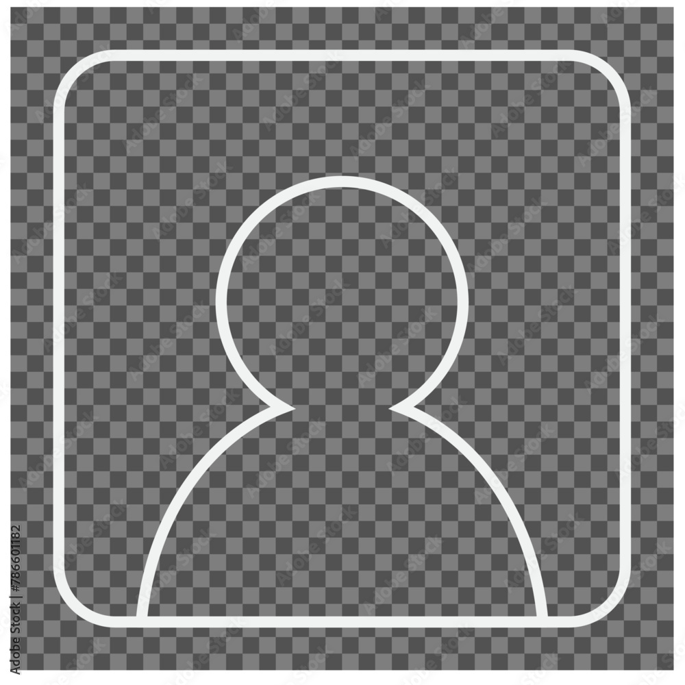 Blank avatar photo placeholder icon on transparent background. Vector ...