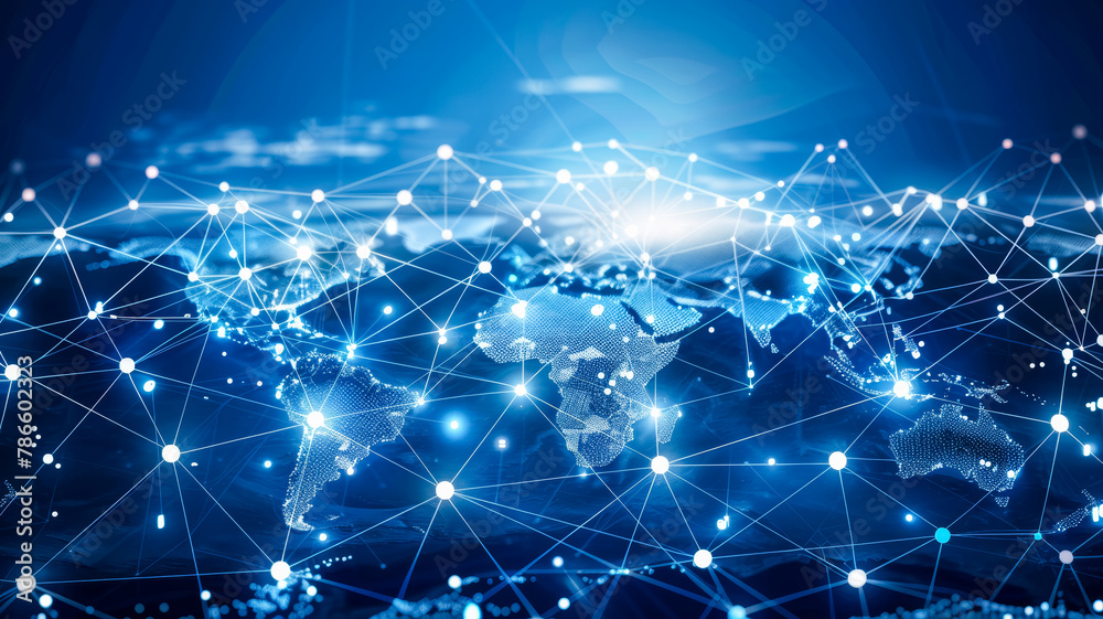 Global shipping and supply chain illustration. Concept of international ...