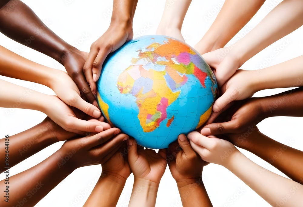 Let's protect the earth together, World Earth day concept. eco friendly ...