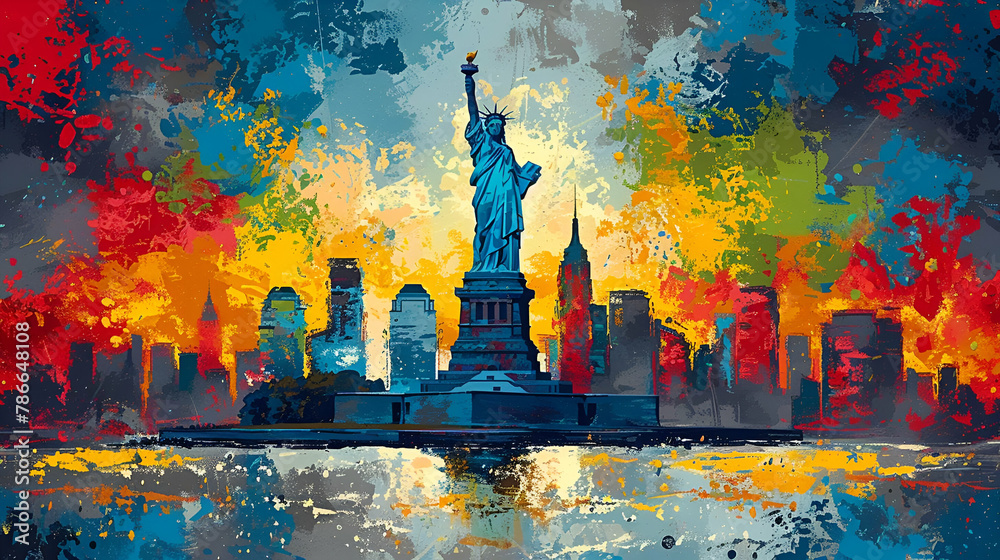 Statue of Liberty Reimagined, American Dream and Cultural Diversity ...