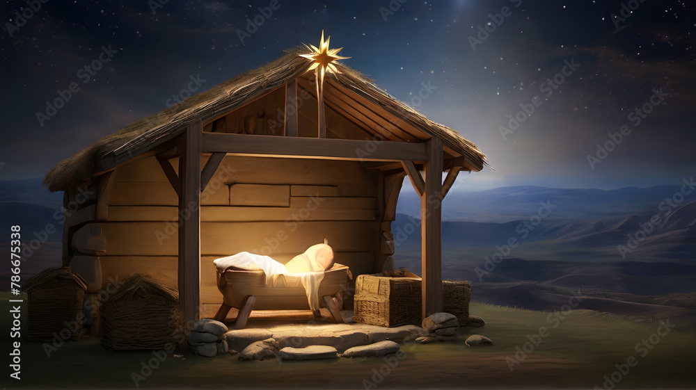 Celestial Sign: Bethlehem's Star, Emblem of the Savior's Birth. - AI ...