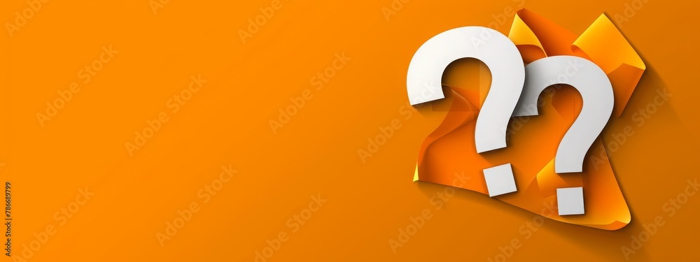 three Question mark symbols for FAQ, information, problem, and solution ...