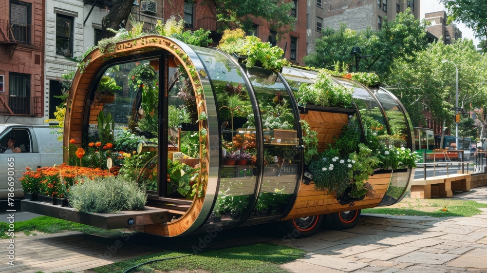 Portable greenery and mobile urban gardens enrich community spaces ...