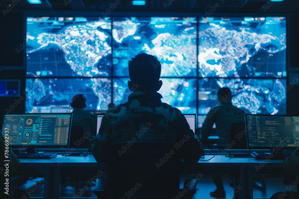 heart of cyber control and monitoring, showcasing the state-of-the-art ...