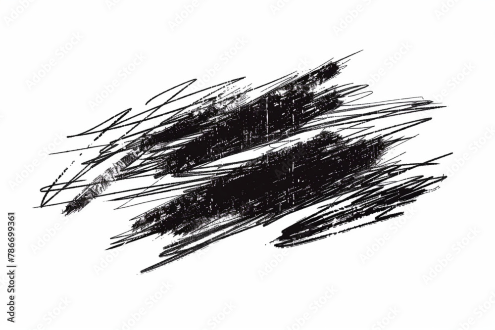 Scratch pen line scribble pencil vector. Scratch texture, pen line ...