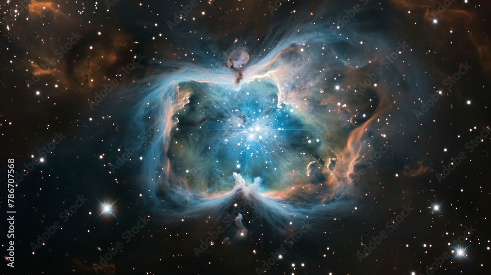 Real photo of a nebula with real colors in its highest quality in the ...