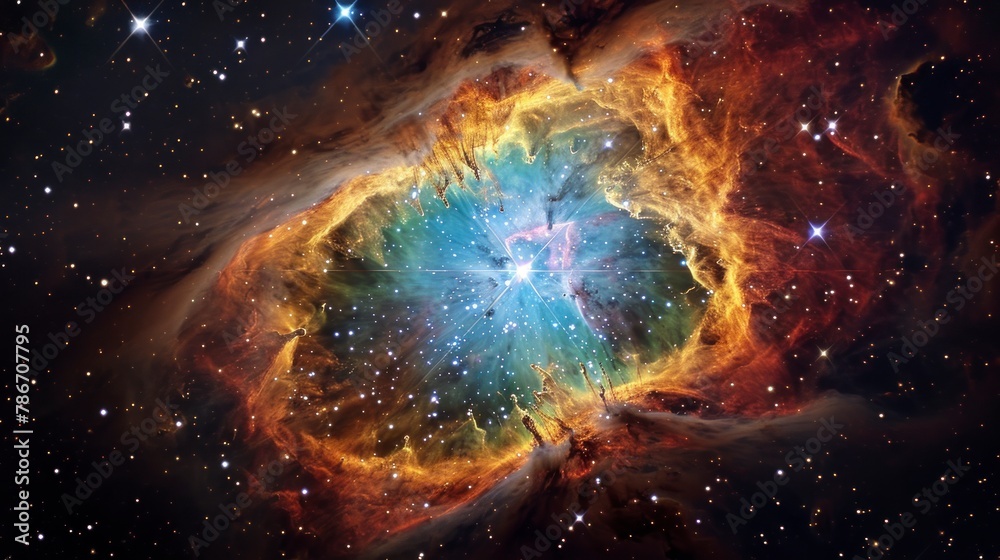 real photo of a nebula with real colors in its highest quality in the ...